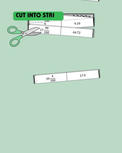 Decimal Fraction Matching Puzzle: Place Value, Fractions & Decimals ...
