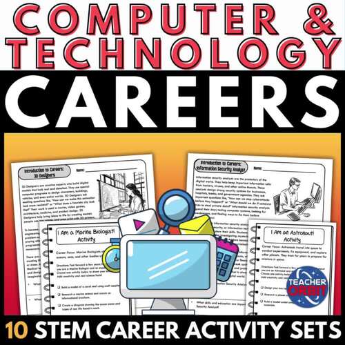 Career Exploration Computer Technology Careers STEM Activity Career Day ...