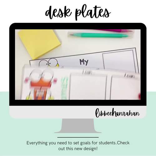 Learning Intentions Desk Plates by Teacher Planning Resources | TPT