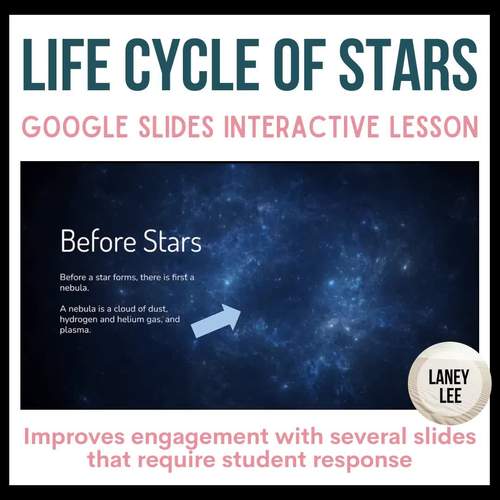 Star Life Cycles - Google Slides Interactive Lesson by Laney Lee