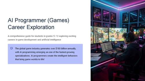 AI Programmer Games Career Exploration 101 Role Skills Salary Pathway ...