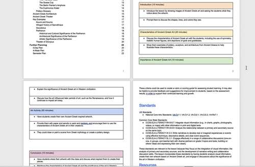 Ancient Greek Art Lesson Plan + Slides Grades 3-8 by Teach Art History