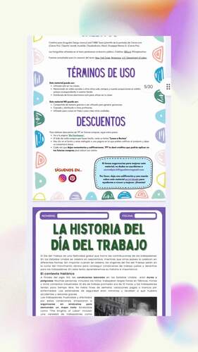 Labor Day: Spanish Reading Comprehension Activities NO PREP |Spanish 3 ...