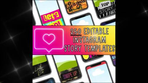 250 Editable Instagram Story Mockups CanvaTemplates For TPT Sellers