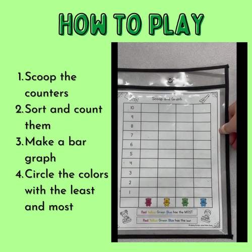 Scoop & Graph Counting Bears: Math Workshop Hands On Bar Graphing Practice