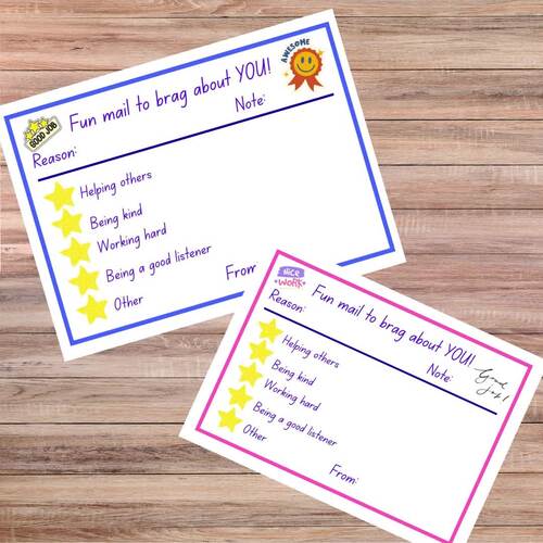 Happy Mail Postcards! by Oh for Cute Creation | TPT