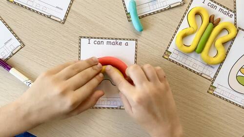 Spring Play Dough Mats Montessori Play Doh Activities Fine Motor Skills ...