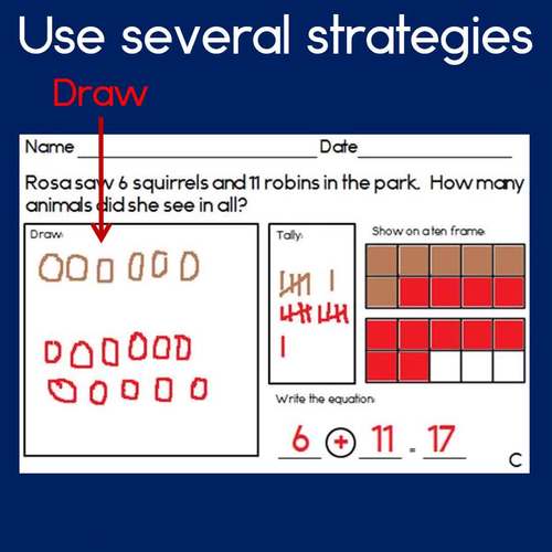 Addition and Subtraction Word Problems Fall by Paula's Primary Classroom