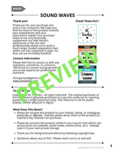 Sound Waves Deep Dive: Choice Boards, Careers, Scientists by ACTeaches