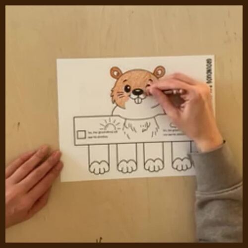 Groundhog Day Craft Kindergarten, 1st & 2nd Grade Writing & Prediction ...