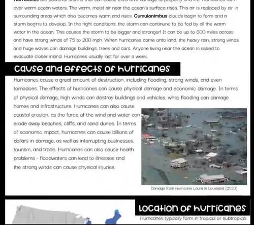 Hurricanes Vs. Tornadoes - Compare and Contrast/Opinion Organizers