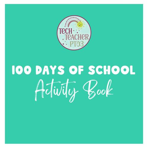 100 Days of School Activity Workbook | Kindergarten No Prep Worksheets