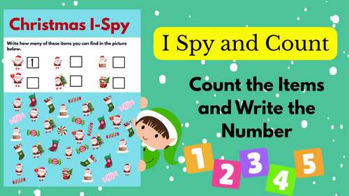 Christmas Counting 1–5 | Preschool & Kindergarten Math Worksheets | I ...