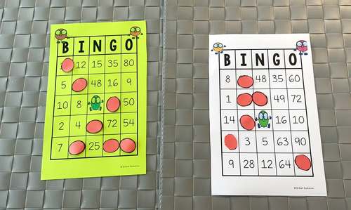 BINGO- Multiplication Fact Fluency Game 10x10 by Brilliant Buckaroos