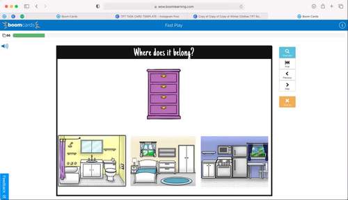 Life Skills Sort By Category-Household Items Boom Cards™ Set #2 | TPT