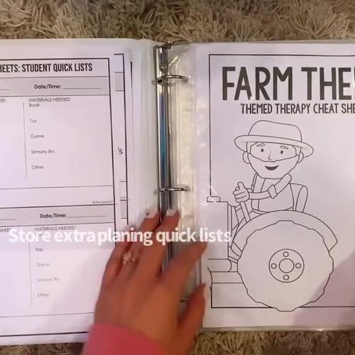 Farm Themed Cheat Sheets for Speech Therapy | Themed Therapy by The ...