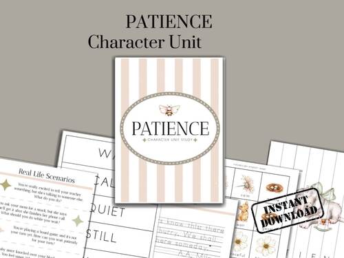 Patience Character Trait Unit Study for Kids | PreK–4th Grade | Morning ...