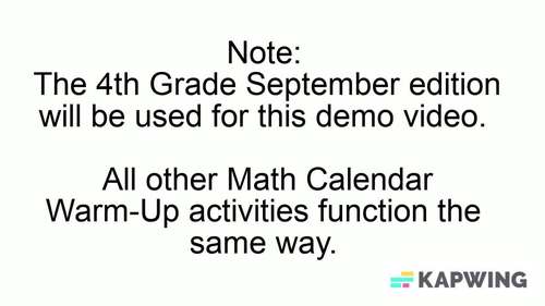 4th Grade Math Warm Ups Calendar Morning Work Digital Resource January