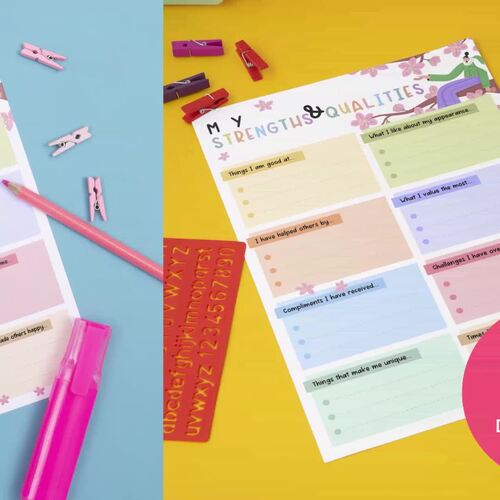 My Strengths and Qualities worksheet | SEL Self-Esteem Activity for ...