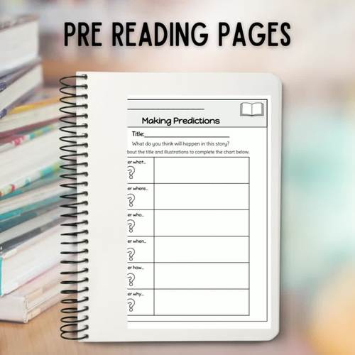 Story Elements Reading Comprehension Worksheets Graphic Organizers for ...