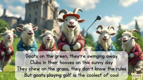Music: Goats On The Green Song Classroom Songs Reading Lyrics Sing-along