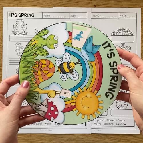 IT'S SPRING - Vocabulary Wheel by My Teaching Factory | TPT