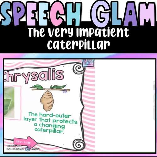 The Very Impatient Caterpillar Book Companion + Boom Cards by Speech Glam