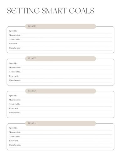 Goal Setting for Adults by Behavior Analyst Kelly | TPT