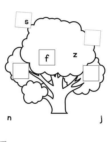 Alphabet Matching Fruit Worksheets, Set of 15, Cut and Paste, Coloring ...