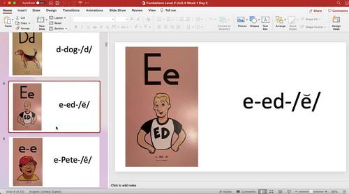Fundations Level 2 Unit 4 Week 1 Day 2 PPT Lesson *Editable PowerPoint