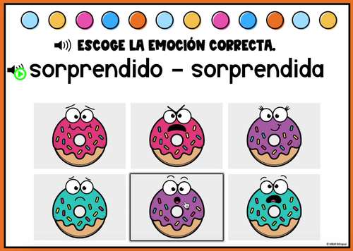 Identifying Emotions - Set 2 | Boom Cards | SPANISH by MM Bilingual