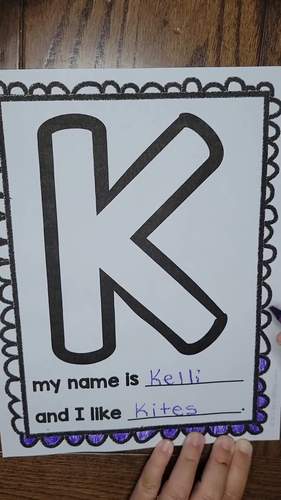 Back to School Fine Motor Art Activity | A My Name is ... Craft | TPT