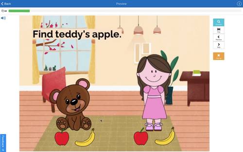 1-Step Directions with Possessives Boom Cards™ for Online Speech Therapy