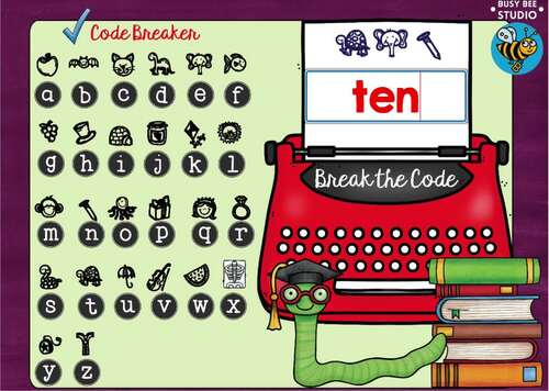 SIGHT WORD BOOM CARDS BREAK THE CODE GAME SPELLING WORD PRACTICE 3RD GRADE