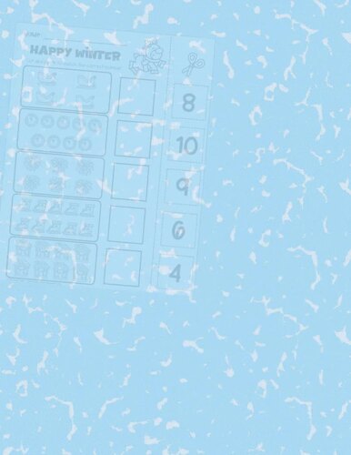 Winter Count Cut and Paste Worksheets No Prep Winter Matching Numbers 1-10