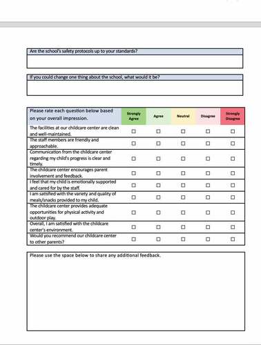 Survey for Parents of School Environment by Admin 4 You | TPT
