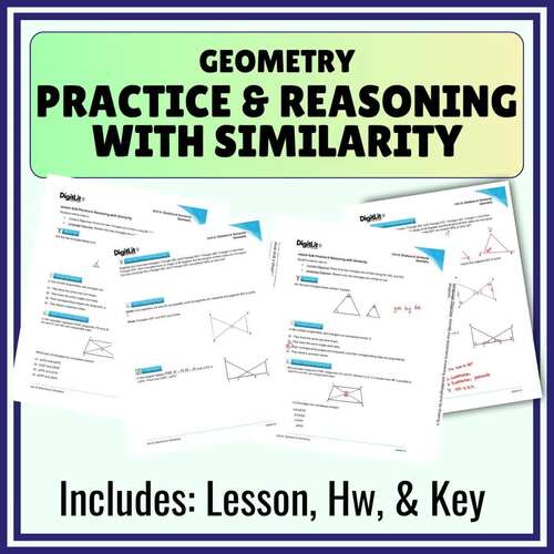 Similarity Proofs Guided Notes & Worksheets | 9th-11th Grade Geometry