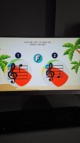 Beach Day Summer Treble Line Interactive Elementary Music Activity