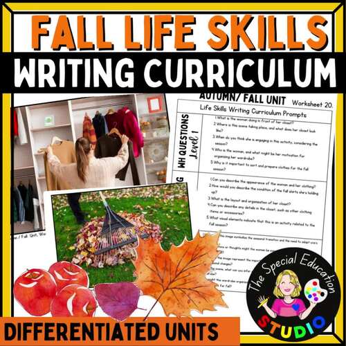 Fall Autumn activities writing center Special Education Writing ...
