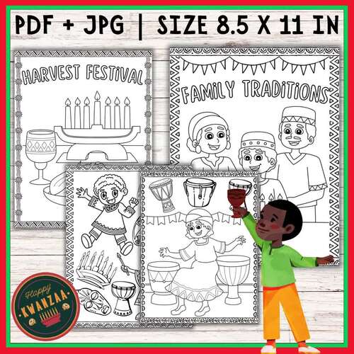 Kwanzaa Coloring Pages | Kwanzaa Activities by ProTeacher Resources