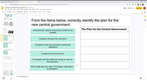 Articles of Confederation Lesson Plan + DRAG-and-DROP No Prep Online ...