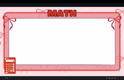 Pink and Warm Color Bow Themed Agenda Slides | CANVA Template | TPT