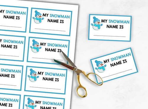 What's Your Snowman Name Game, Fall Halloween Classroom Activity