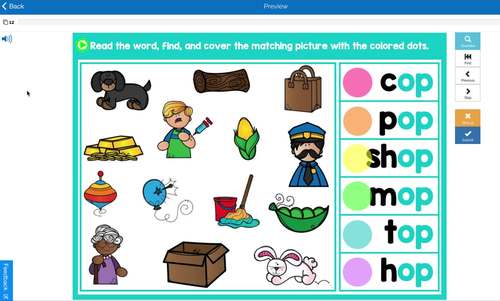 Op Word Family Boom Cards™ by Freckled in Kinder | TPT