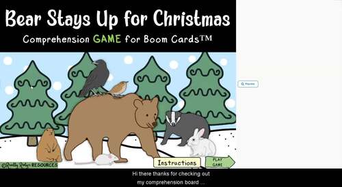 "Bear Wants More" GAME & QUESTIONS BUNDLE for Boom Cards | TPT
