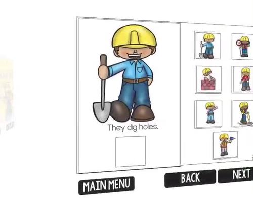 Construction Preschool Language Unit for Speech Therapy (includes BOOM ...