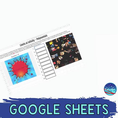 Limits at Infinity - Polynomials | Digital Activity Google™ Sheets