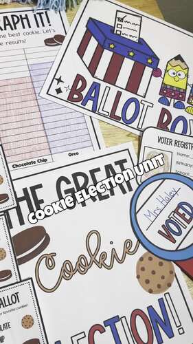 The Great Cookie Election! Mock Election Unit | November Activities ...