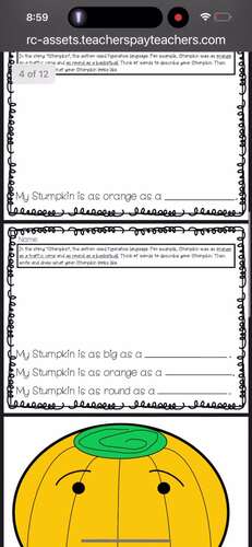 Stumpkin Craft and Writing/October Read Aloud/Pumpkins | TPT