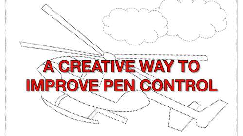 Pencil & Pen Control Fine Motor Activities Older Students Occupational ...